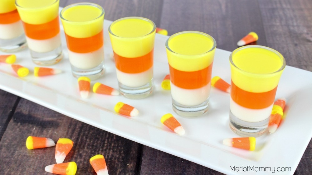 Candy Corn Jelly Shots » Whisky + Sunshine