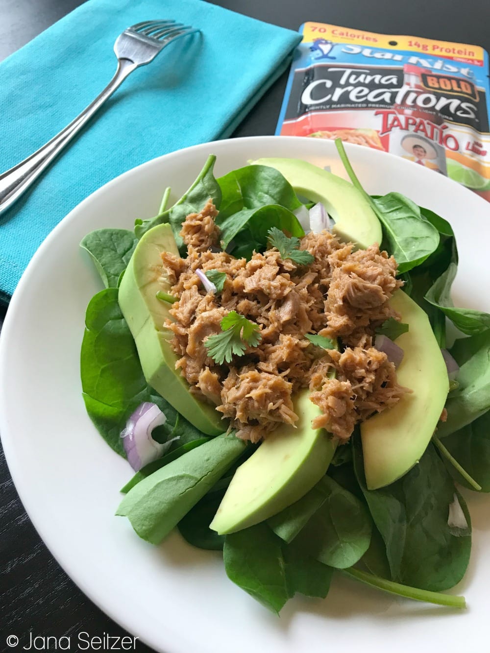 Spicy Tuna Spinach Salad » Whisky + Sunshine