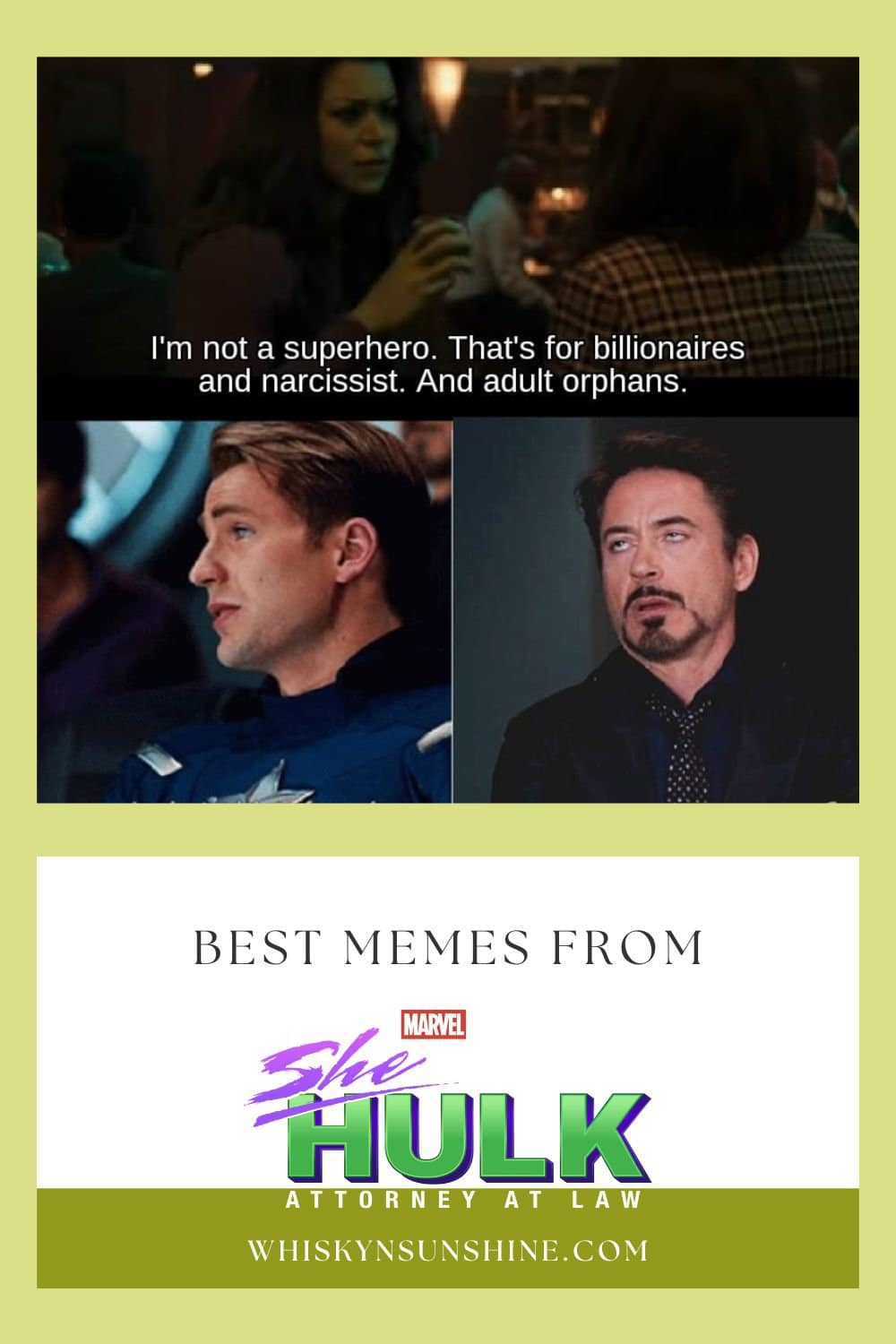 Best SHE-HULK Memes » Whisky + Sunshine